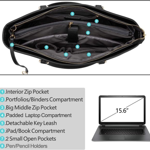 Lovevook | Bags | Black Lovevook 56inch Laptop Bag | Poshmark